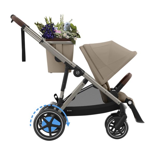 Cybex e-Gazelle S 3-in-1 Kinderwagen Set S - Taupe/Almond Beige | Babypark
